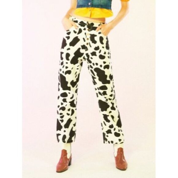 Cider | Jeans | Cider Cowgirl Tracys Cow Print Jeans | Poshmark